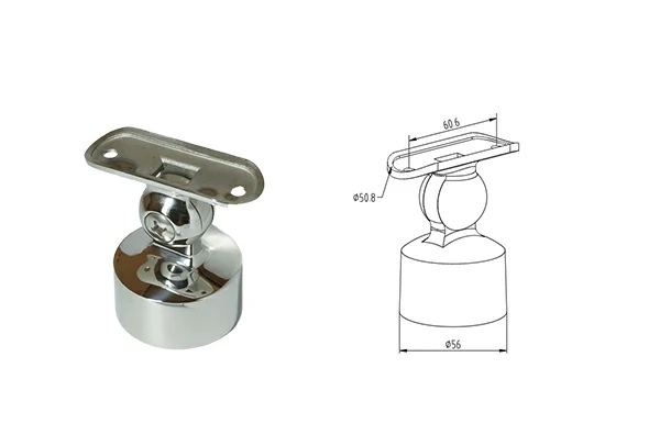 Adjustable Rail Support For Tube Φ50.8 - KeLin Manchinery